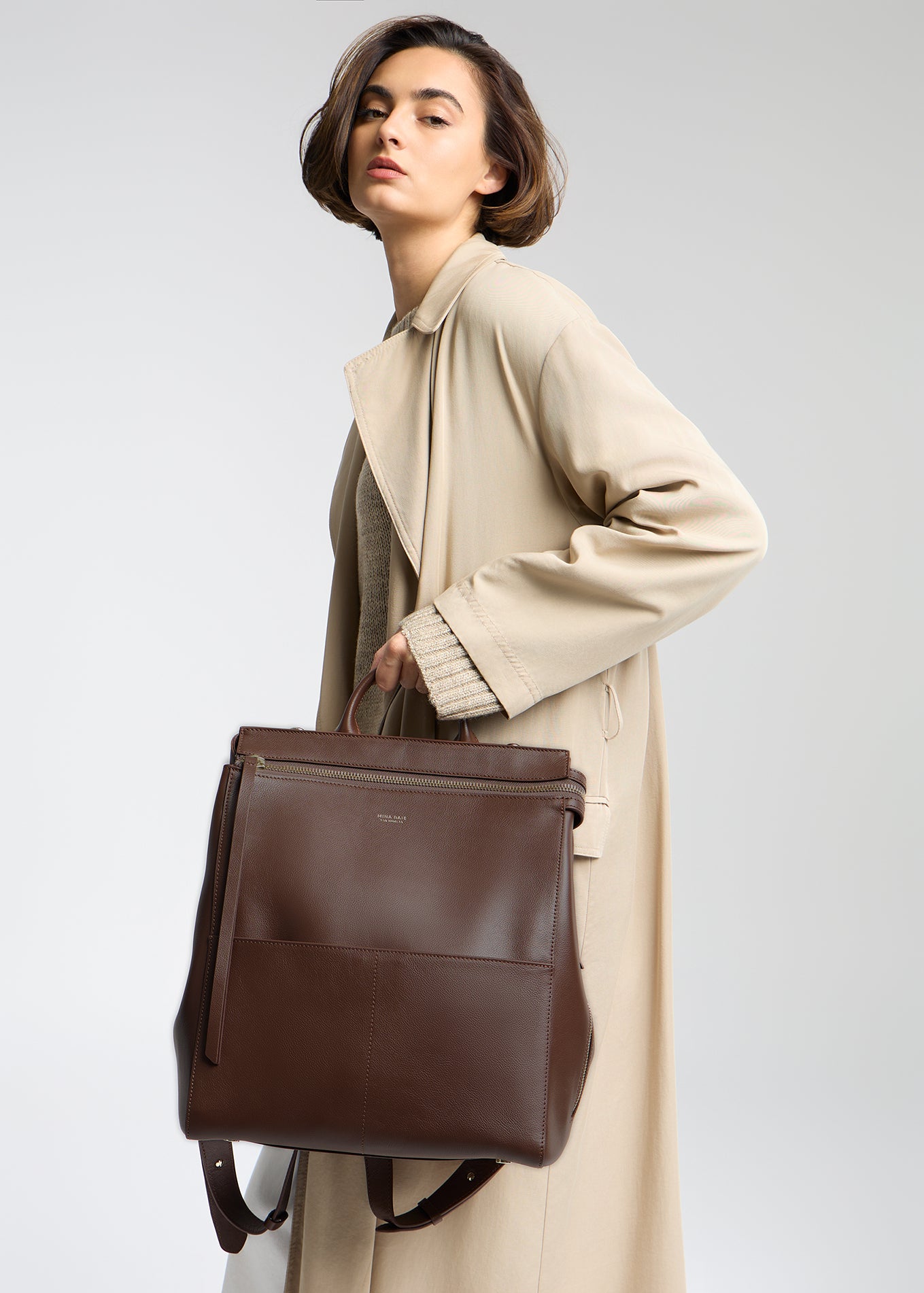 Harper Full Backpack (Leather) – MINA BAIE